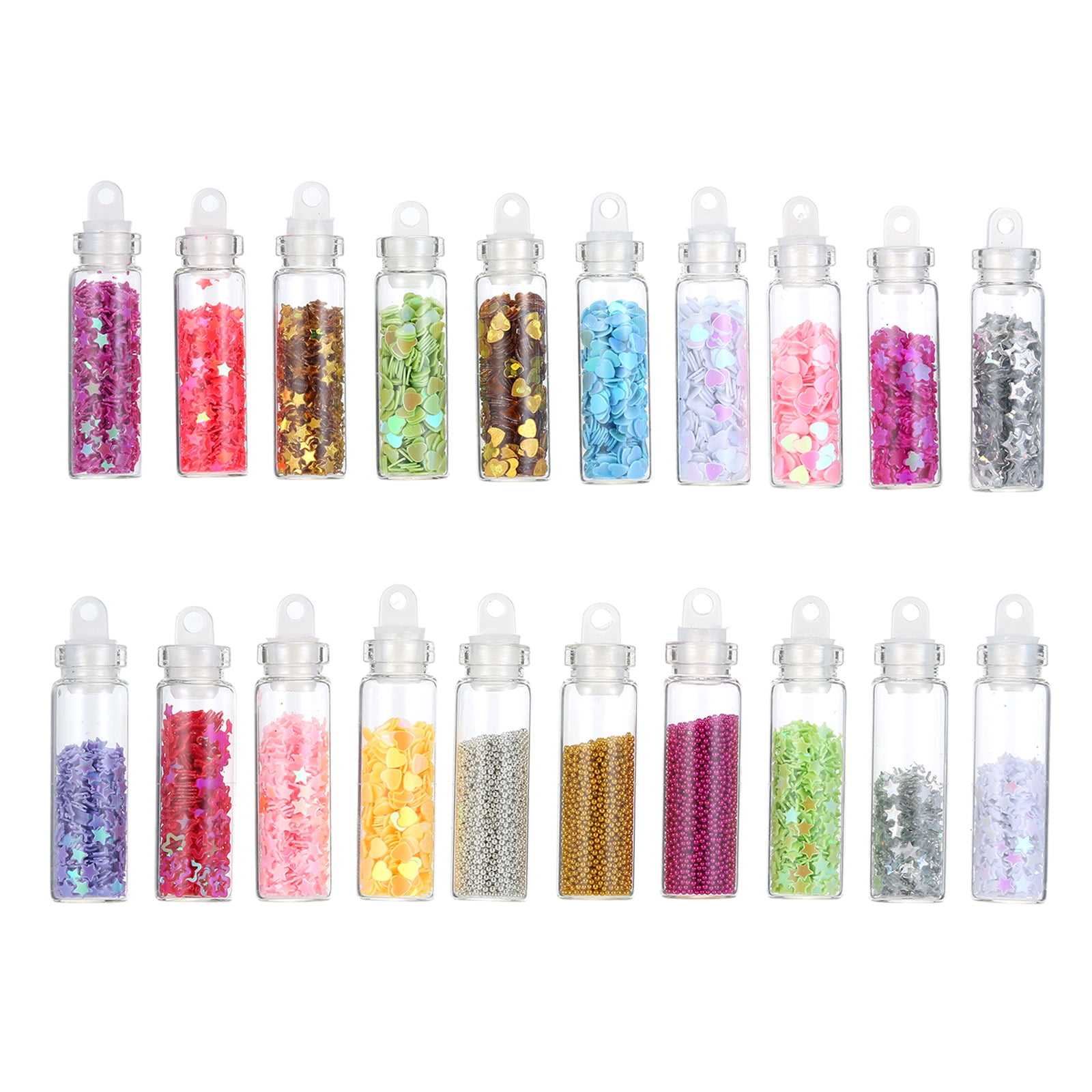 Set de 20 botes de purpurina y escarcha para uñas, con colores variados ...