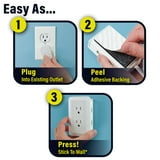 Presto Plug Portable Power Adaptor, Electric Outlet Extender with 2 USB ...
