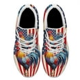 Patriotic Rooster American flag Print Sneakers Lightweight Comfortable ...