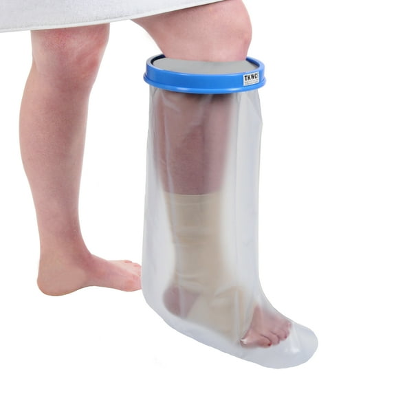100% Waterproof Leg Cast Cover - Reusable Watertight Foot & Knee ...