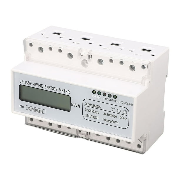 Phase Wire Energy Meter,3 Phase 4 Wire Energy Current Monitor Voltage ...