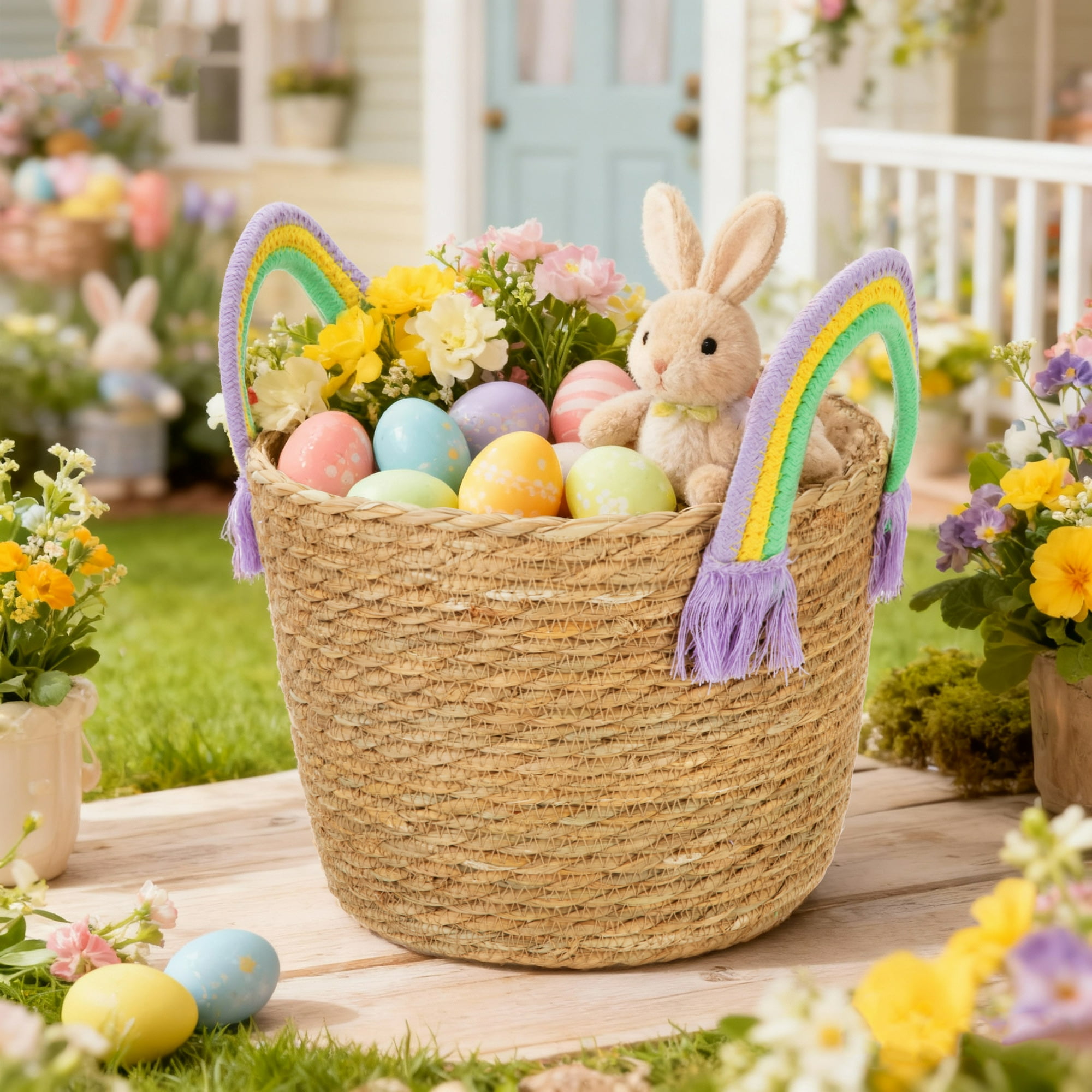 Click here for Easter Pl Way To Celebrate Rush Rope Basket prices
