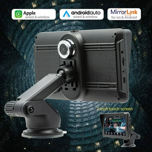 Clairlio Dash Cam Intelligent Monitor 7 Inch Wireless Carplay Android ...