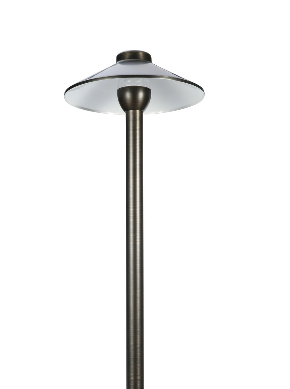 Lightelligent Outdoor Brass Path Light 12V Large Hat Small Pole (2 in a ...