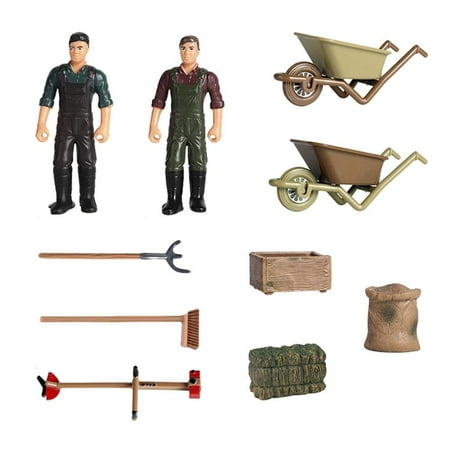 Children Farm Props Desktop People Model Farmer Action Figures Role ...