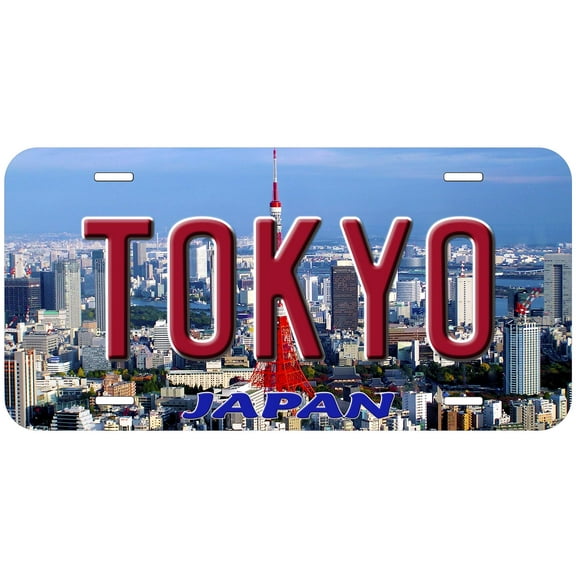 Japan Tokyo Custom Novelty Car License Plate - Walmart.com