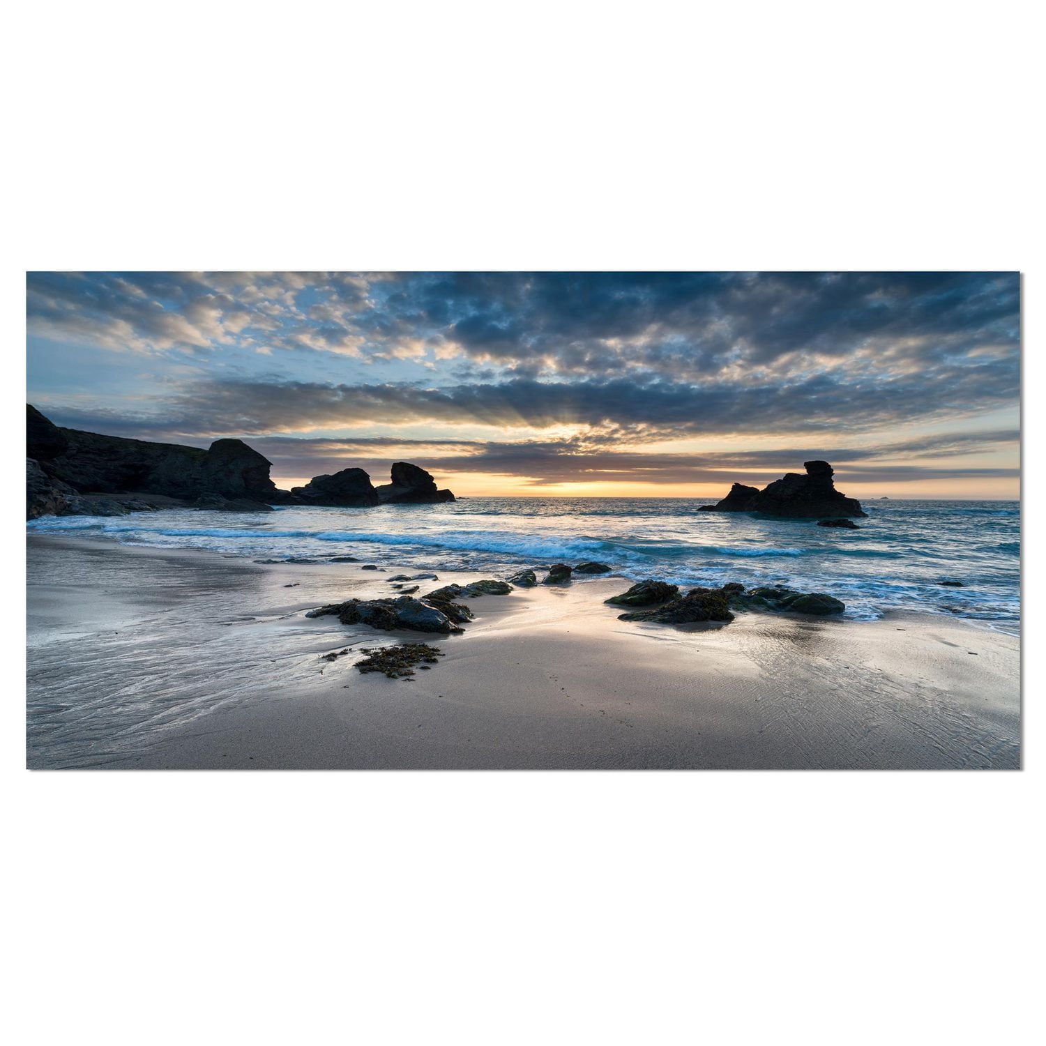 Click here for Designart Beautiful Porthcothan Bay Canvas Wall Ar... prices