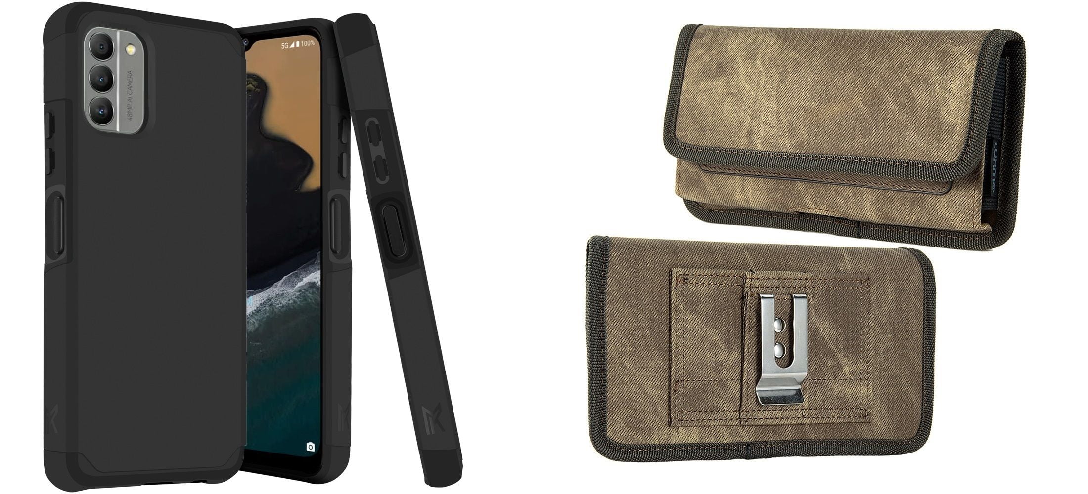 MK Armor Case for Nokia G400 5G and Horizontal Belt Holster Pouch ...