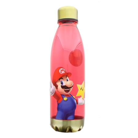 Super Mario Bros Red Plastic Water Bottle | 20 oz - Walmart.com