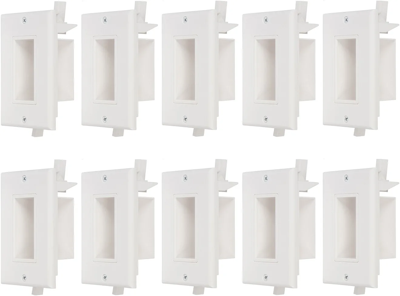 Recessed Low Voltage Cable Wall Plate HDMI, TV, Video, Audio, Network ...