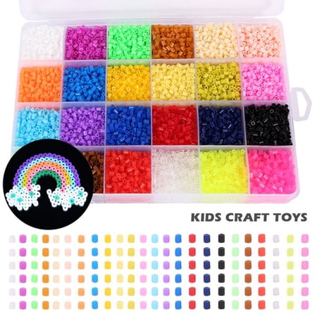 13000pcs 24 Colors Fuse Beads Kit Iron Beads Set Diy Craft Fuse Beads ...