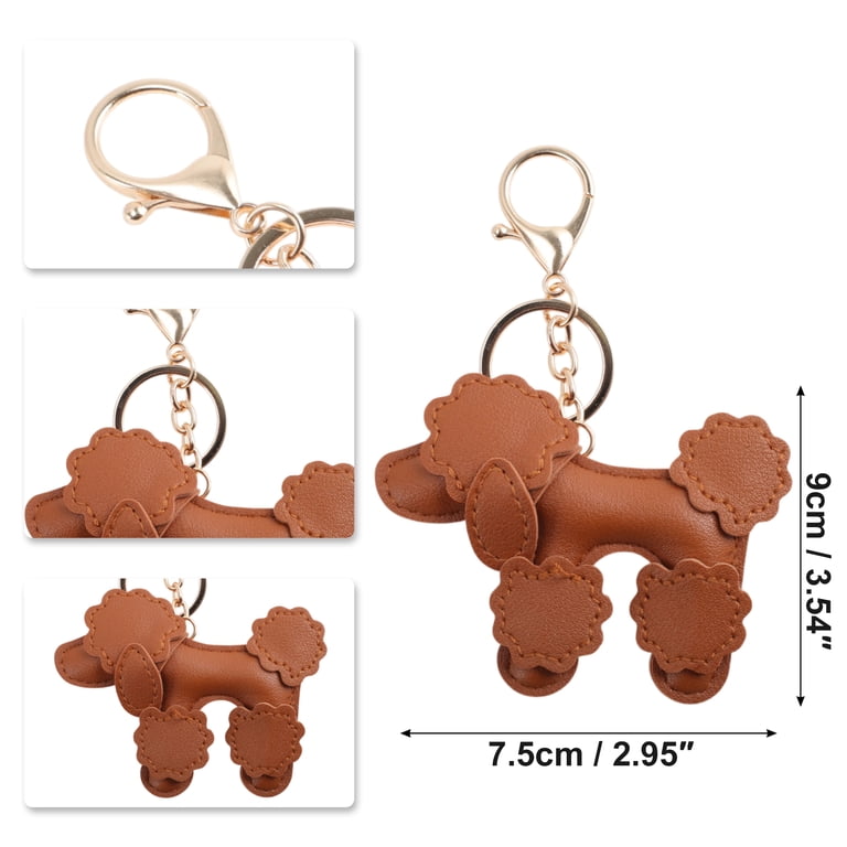 Unique Bargains 1 Pc Little Poodle Charm Bag Charm Decorative Keychain ...
