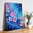 Blue Waves Canvas Wall Art for Living Room, Modern Abstract Gradual ...