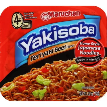 Nissin Chow Mein Noodles, Teriyaki Chicken Flavor in bundle with Teriyaki Beef Flavor 4 oz. each ...