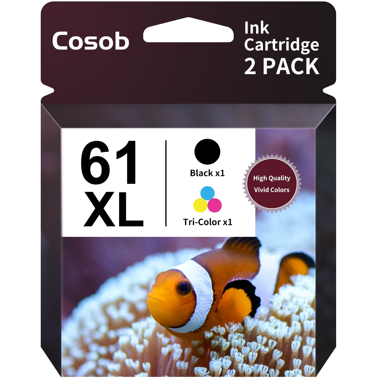 61XL Ink Cartridges Combo Pack for HP 61 XL for HP Envy 4500 5530 5534 ...