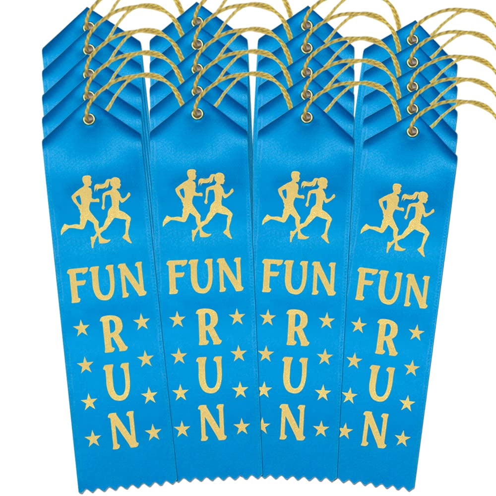 RibbonsNow Fun Run Ribbons - 500 Ribbons with Card & String (Island ...