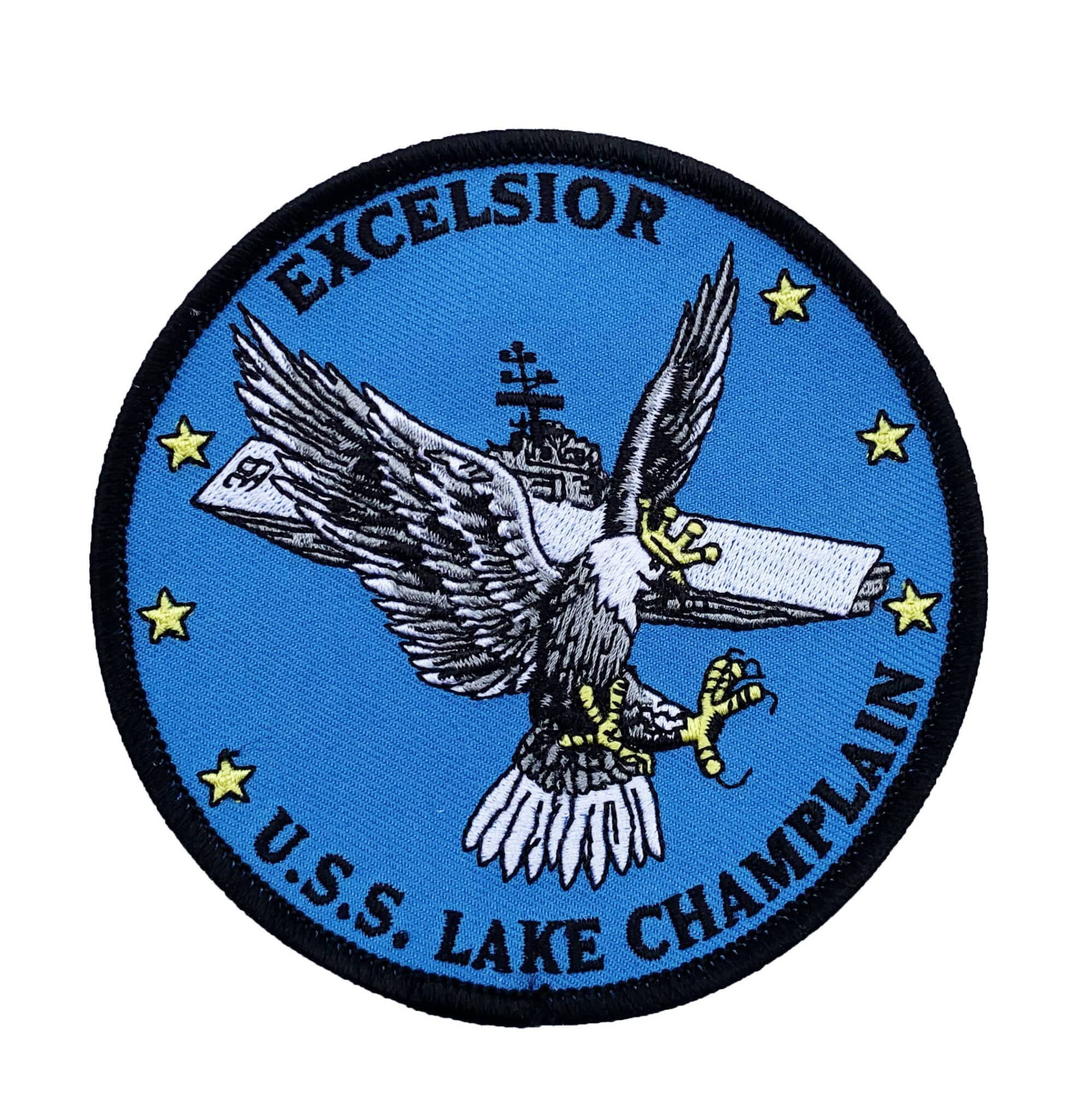 USS Lake Champlain EXCELSIOR (CV-39) Patch - Sew On - Walmart.com