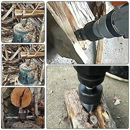 Firewood Drill Bit Woodworking Chopper Tool Breaker Wood DIY Breaking ...