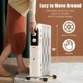Costway 1500W Oil Filled Heater Portable Radiator Space Heater w ...