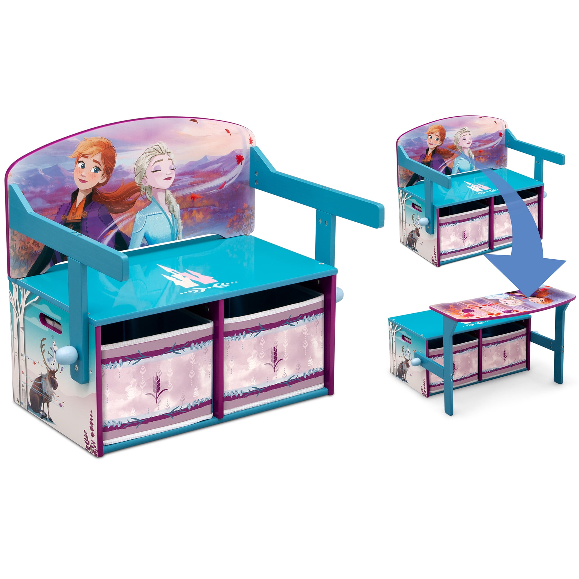 Disney Frozen 2-in-1 Activity Bench and Desk by Delta Children ...