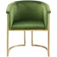 Meridian Furniture Tierra Olive Velvet Dining Chair - Walmart.com