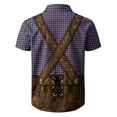 Bavarian Oktoberfest Carnival Costume Shirt for Men Classic Lederhosen ...