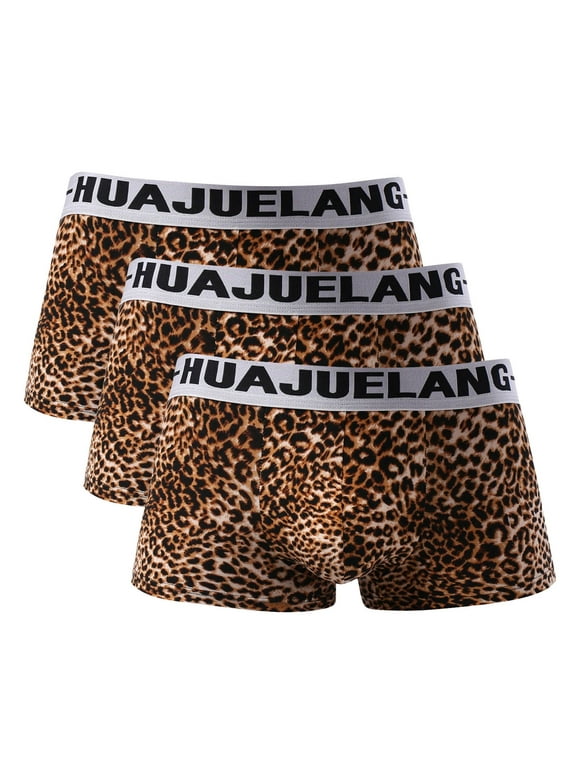 Mens Leopard Print Underwear