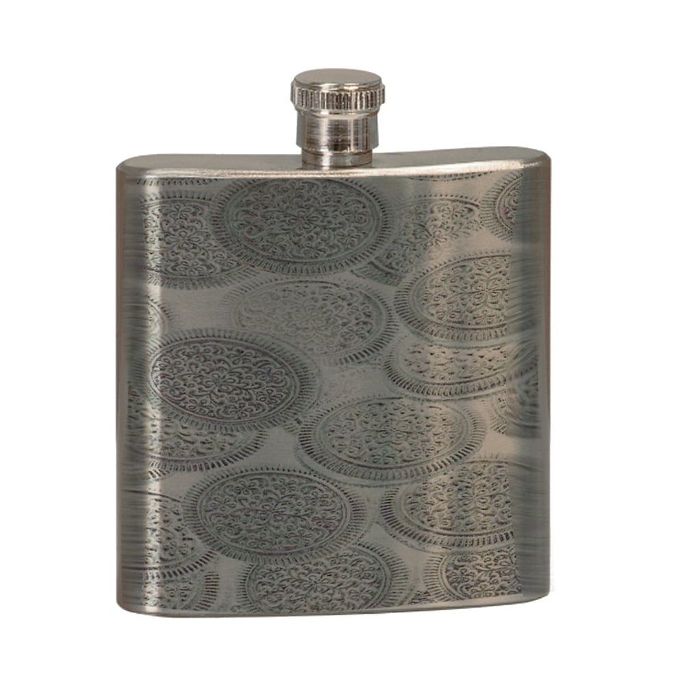 KuzmarK 6 oz. Stainless Steel Pocket Hip Liquor Flask - White Chocolate ...