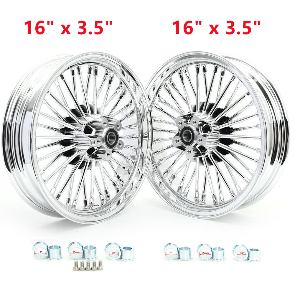 16x3.5 Fat Spoke Wheels Rims for Harley Touring Bagger Road King Glide ...