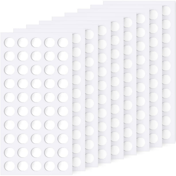 Sticky Dots, 450 6mm/0.24" Adhesive Tack, Double Sided Removable Clear ...