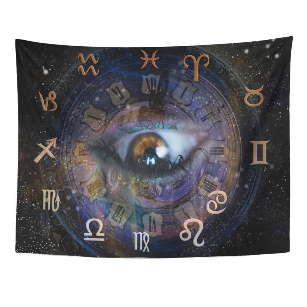 REFRED Astrology Twelve Zodiac Signs Wall Art Hanging Tapestry Home ...