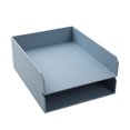 Pen+Gear 2 Piece Set Paperboard Paper Tray Desk Organizer Blue Linen ...