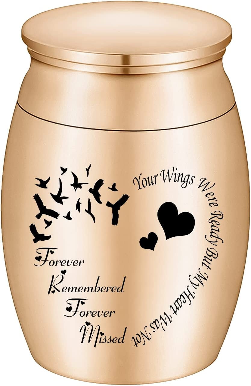1.57 Inches High Small Keepsake Urn for Human Ashes Stainless Steel ...