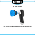 HART 4-Volt Rechargeable Power Compact Scrubber, Medium Bristle ...