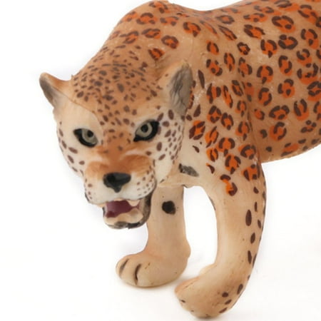 Simulation Lifelike Wild Animal Toy Leopard Model Figurine Action ...