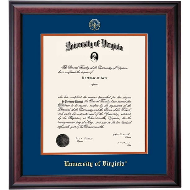 OCM Diploma Frame for University of Virginia, Diploma Certificates ...