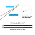 Uxcell 1206 Pre-Wired Micro LED 24 Pcs 3-6V Emitting Diodes Cool White ...