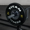 Titan Fitness 15 KG Black Elite Olympic Bumper Plates, Sold ...