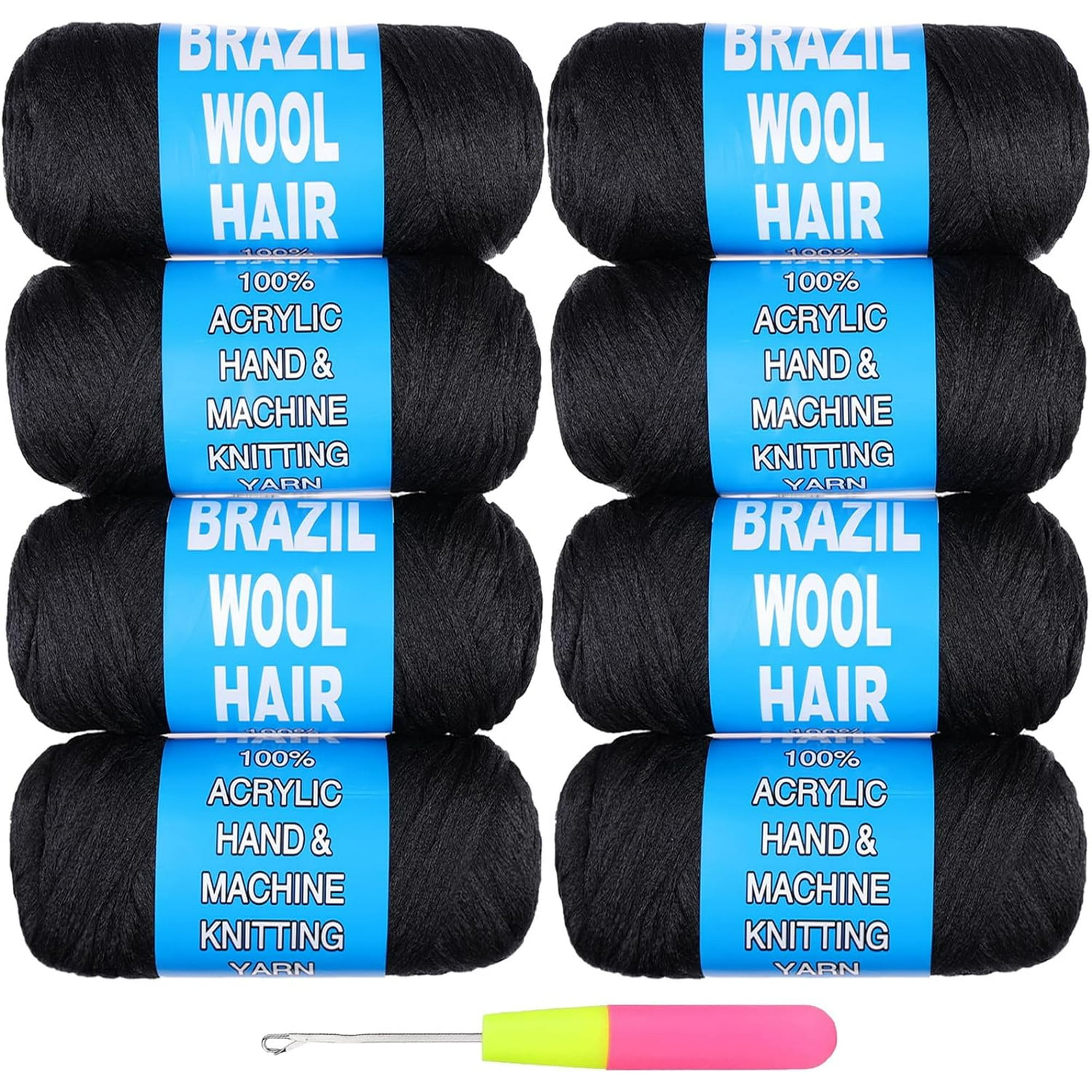 Click here for Gfdyree 8 Roll Brazilian Wool Hair 100 Brazilian W... prices