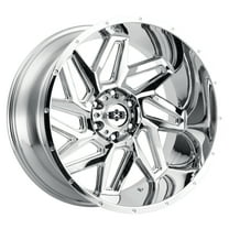 22x14 Vision 361 Spyder Chrome Wheel 8x170 (-76mm) - Walmart.com