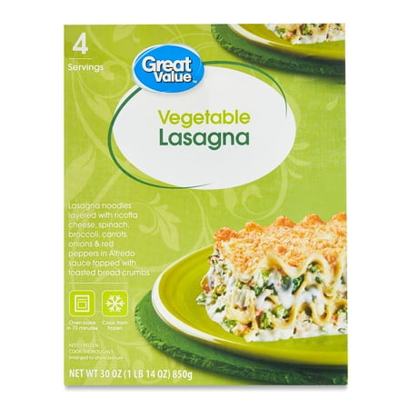 Great Value Vegetable Lasagna, 30 oz (Frozen) – Walmart Inventory ...