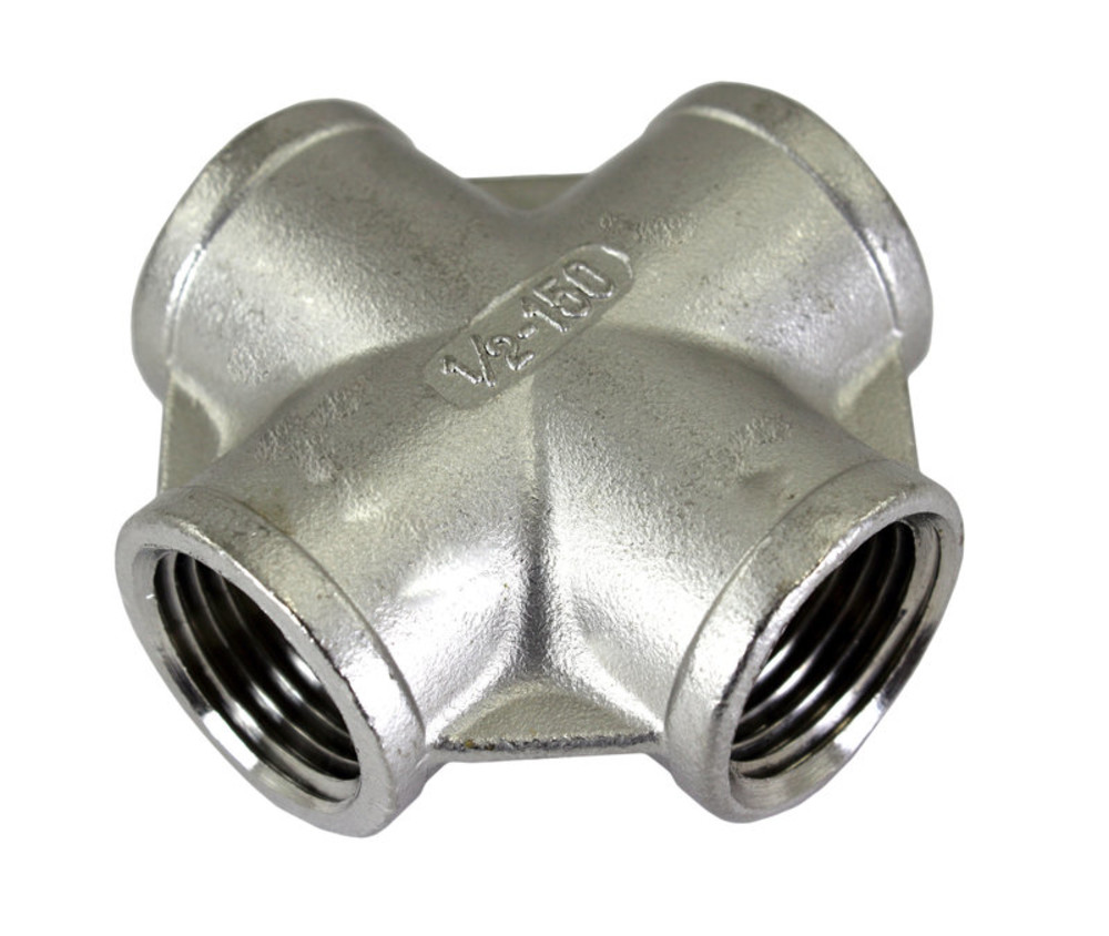 Supply Giant BMCR0100 Black Malleable Cross Fitting, 1" - Walmart.com