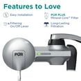 "PUR PLUS Faucet Mount Water Filtration System, Horizontal, Matte ...