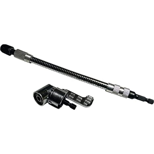 10" Flexible Hex Socket Extension with 90 Degree Angled Head (1/4 ...