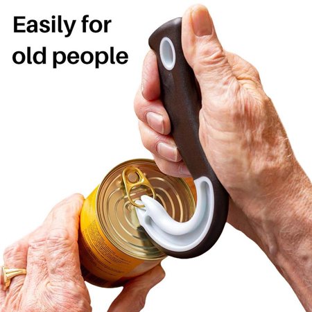 2 Pieces Ring Pull Can Opener J Shape Bar Beer Ring-Pull Hook Non-slide ...