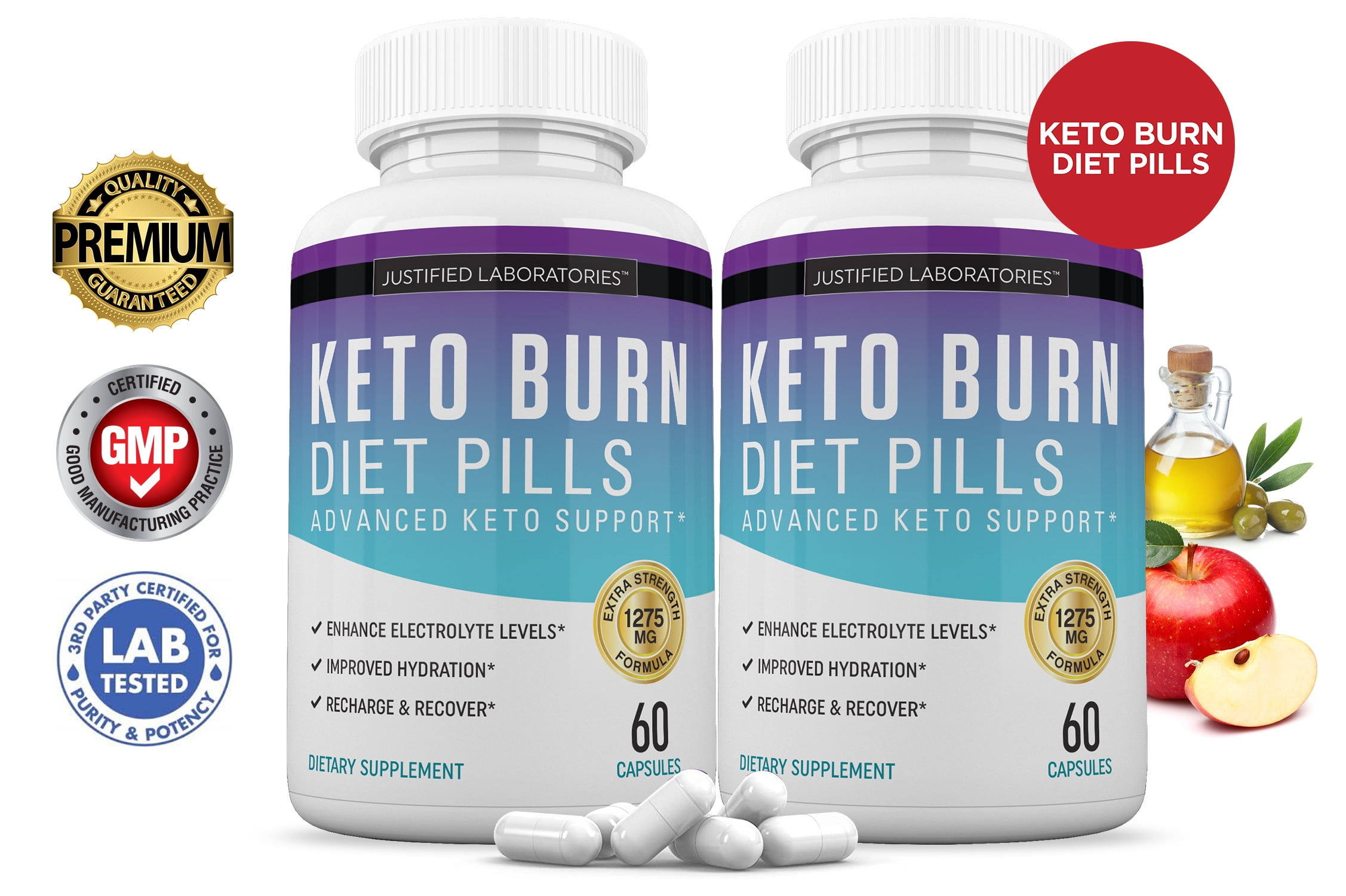 (2 Pack) Keto Burn Diet Pills Includes Apple Cider Vinegar goBHB ...
