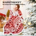 Inhand Christmas Reindeer Snowflake Sherpa Fleece Throw, Warm Winter ... Inhand Christmas Reindeer Snowflake Sherpa Fleece Throw, Warm Winter ...