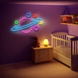 Planet Saturn neon sign,Planet Galaxy Neon Signs,UFO LED Neon Lights ...