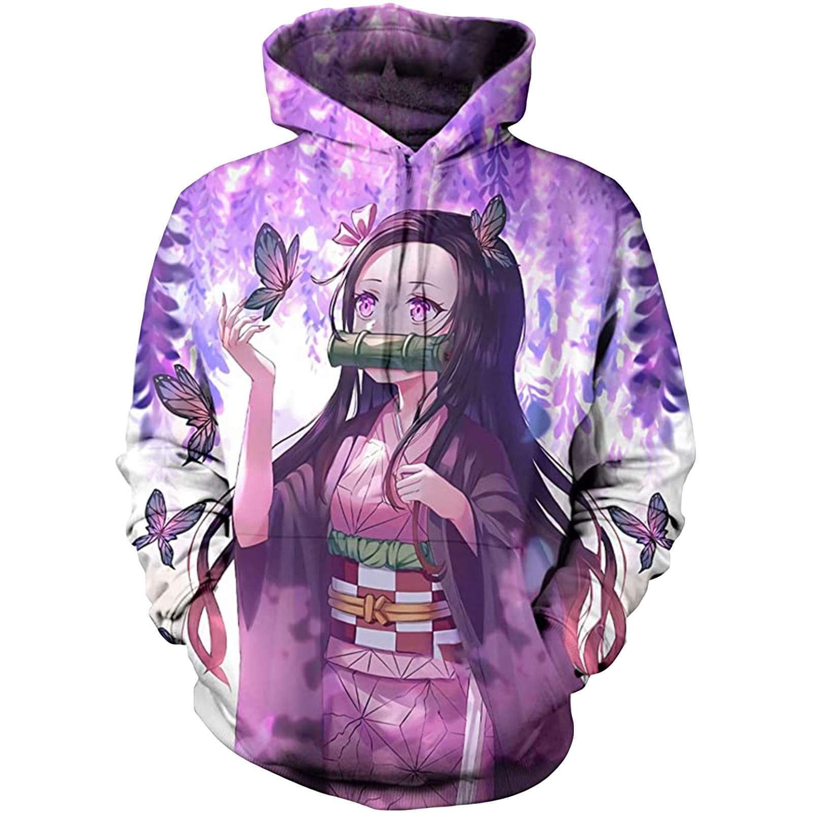 Buy Cyan oak Anime Demon Slayer 3D Hoodie For Men Kamado Nezuko ...