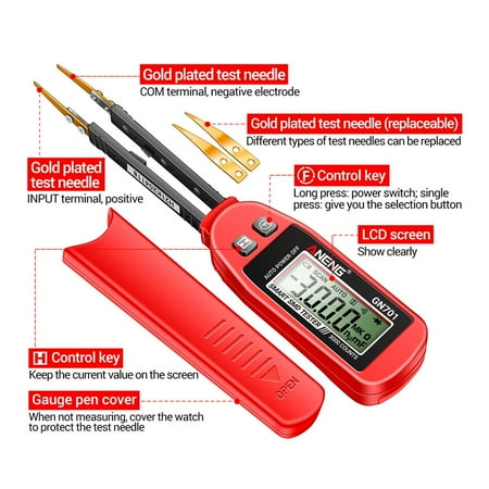Smart Digital SMD Tester Resistance Capacitance Tester Intelligent ...